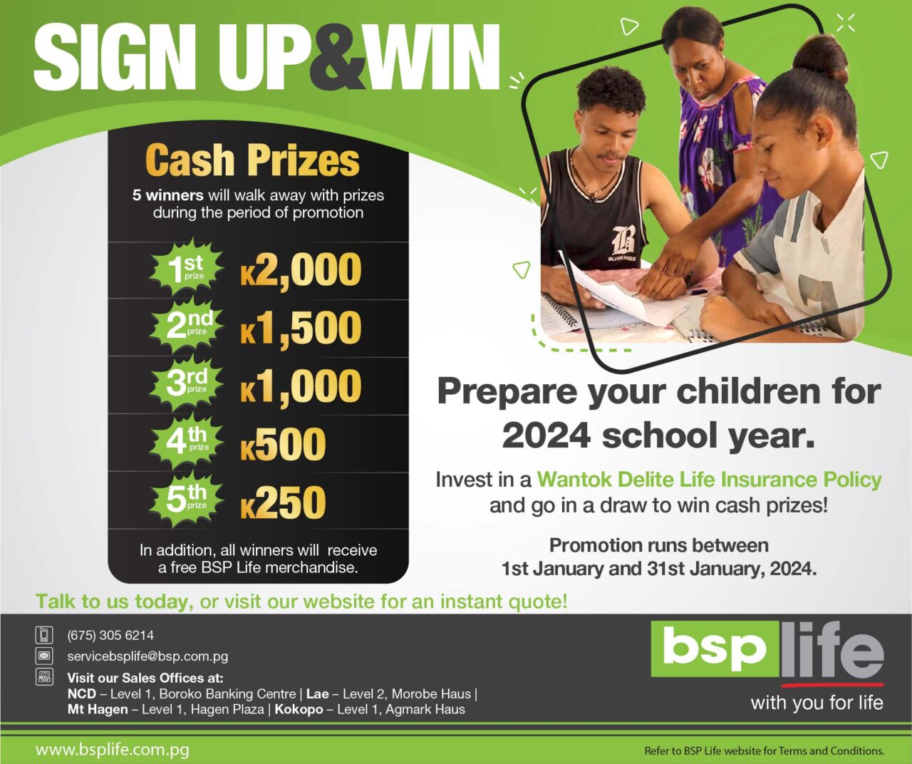 BSP Life Back to School Promotion | BSP Life PNG