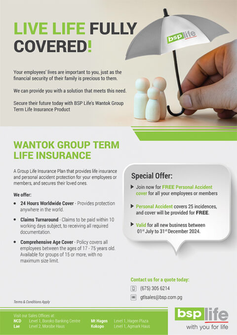 Wantok Group Term Life Insurance | BSP Life PNG